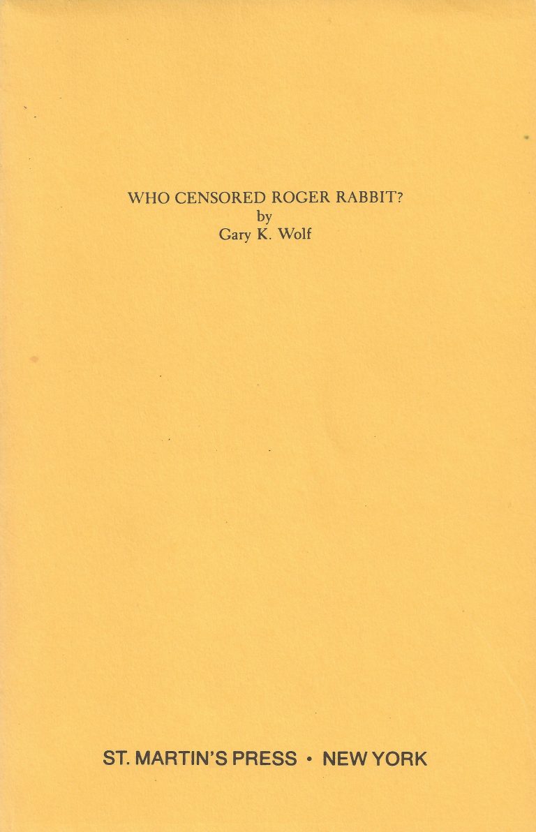 ‘Who Censored Roger Rabbit?’ – Pulling a Rabbit Out of a Hat