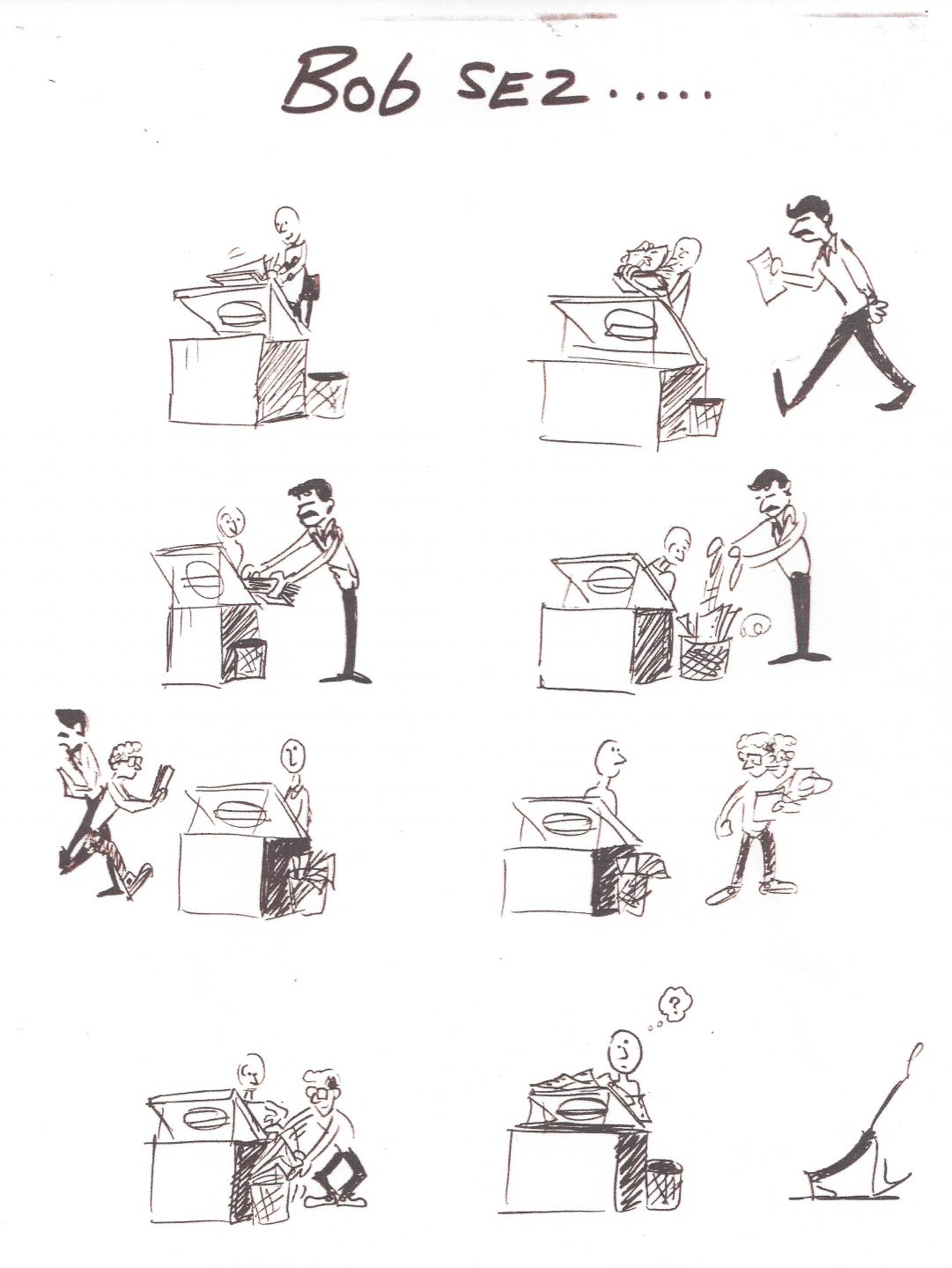 Gag Drawings 2 – Tom Sito – Pulling a Rabbit Out of a Hat